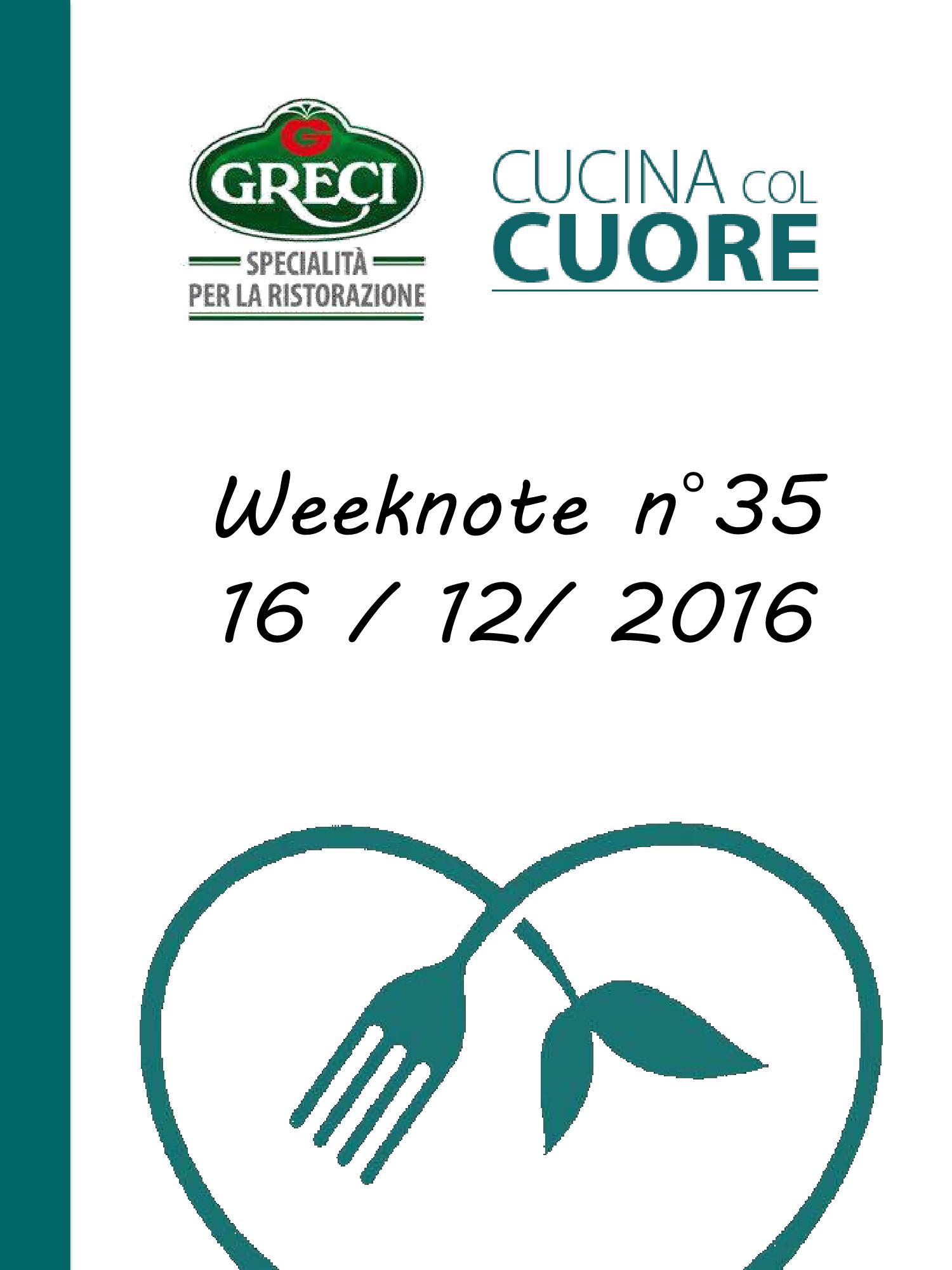 Weeknote 35, 16.12.2016 - Greci Industria Alimentare S.p.A. - Page 1 - 19 | Flip PDF Online ...