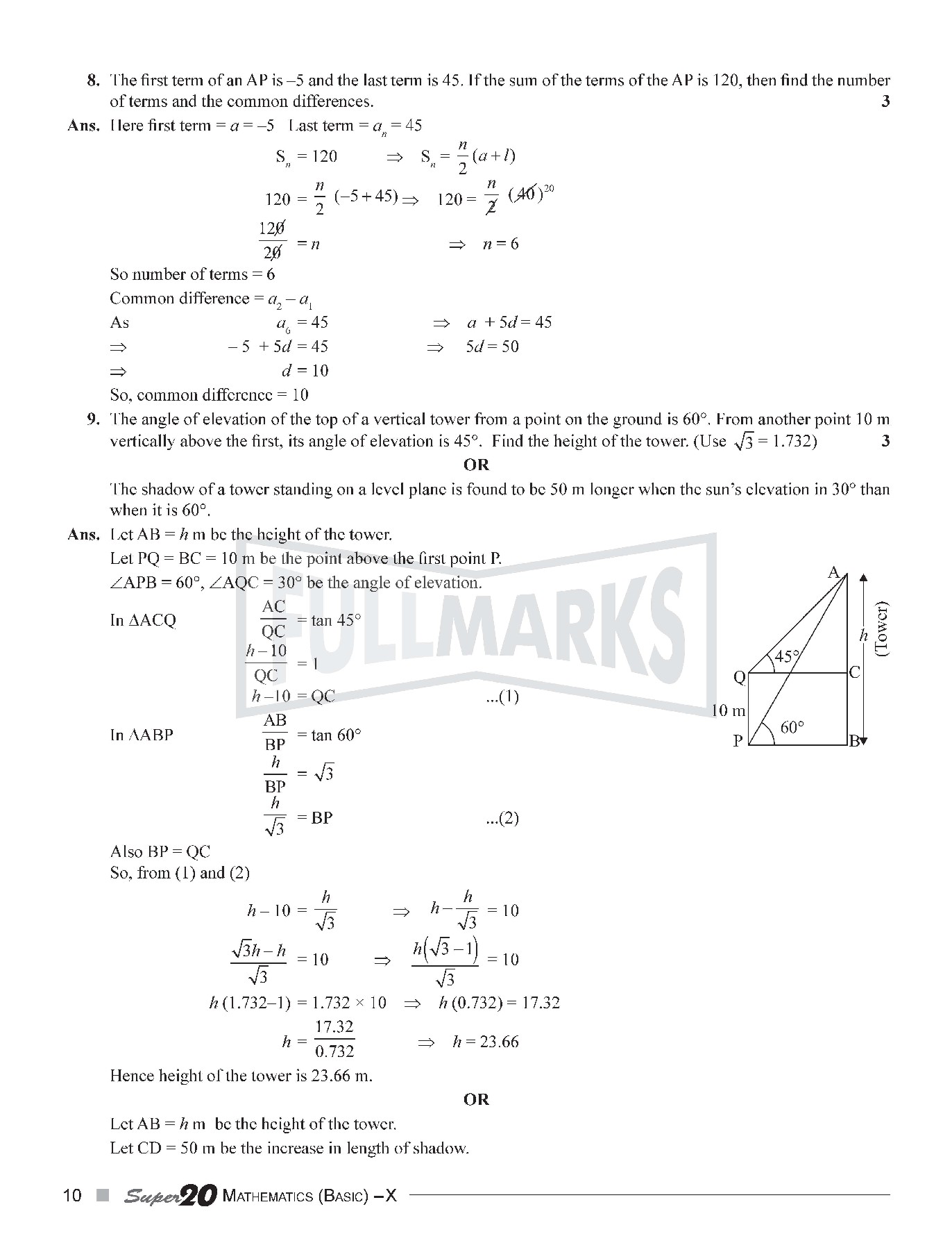 Mathematics (Basic) Super20 Term 2 Class 10 - Full Marks Pvt Ltd - Page 11 | Flip PDF Online ...