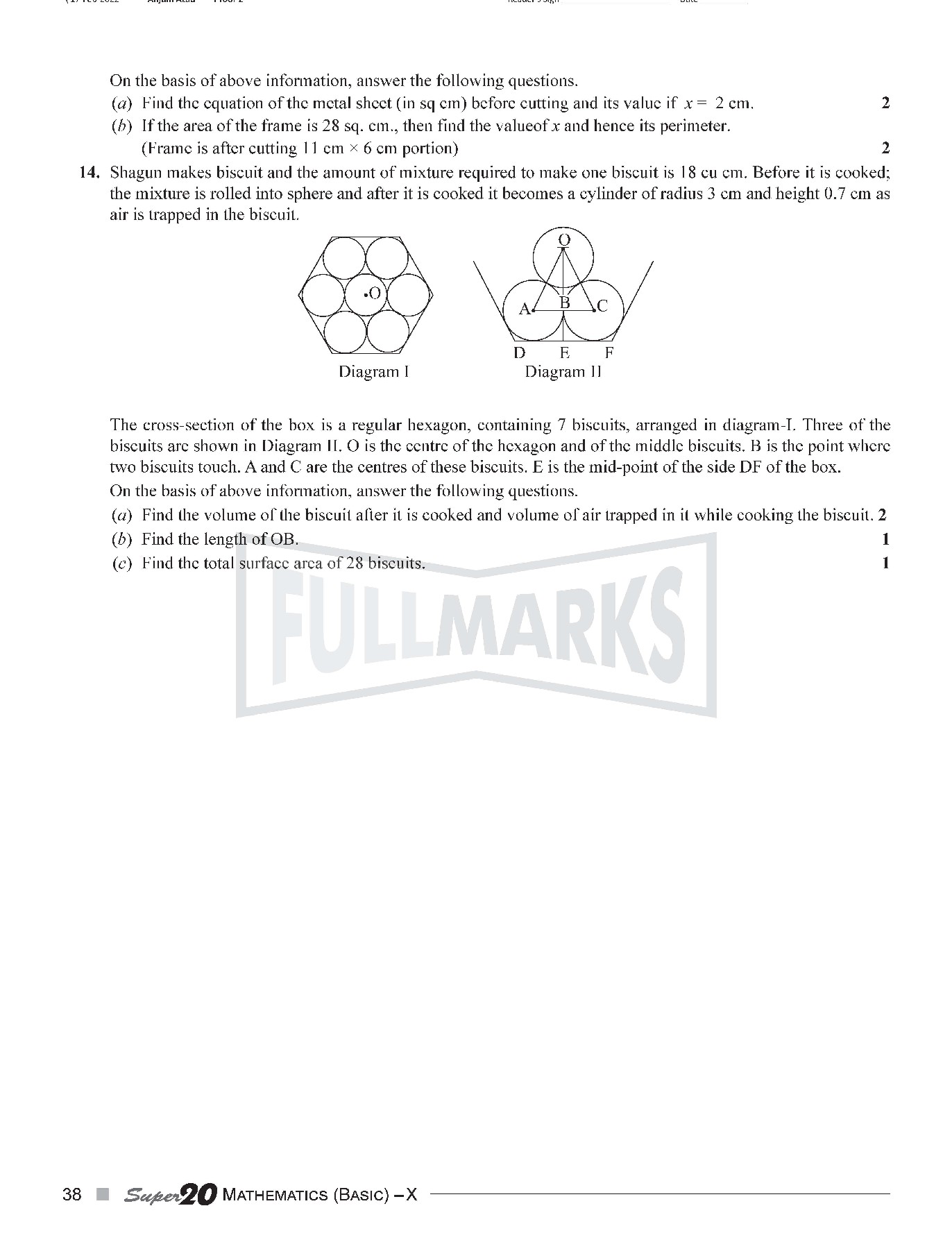 Mathematics (Basic) Super20 Term 2 Class 10 - Full Marks Pvt Ltd - Page 39 | Flip PDF Online ...