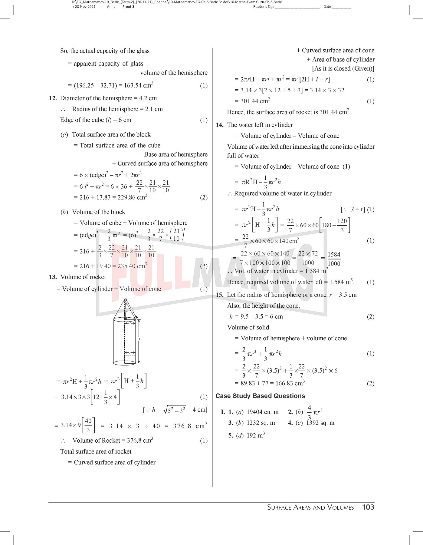 EG Math Basic Term 2 Class 10 - Full Marks Pvt Ltd - Page 104 | Flip PDF Online | PubHTML5