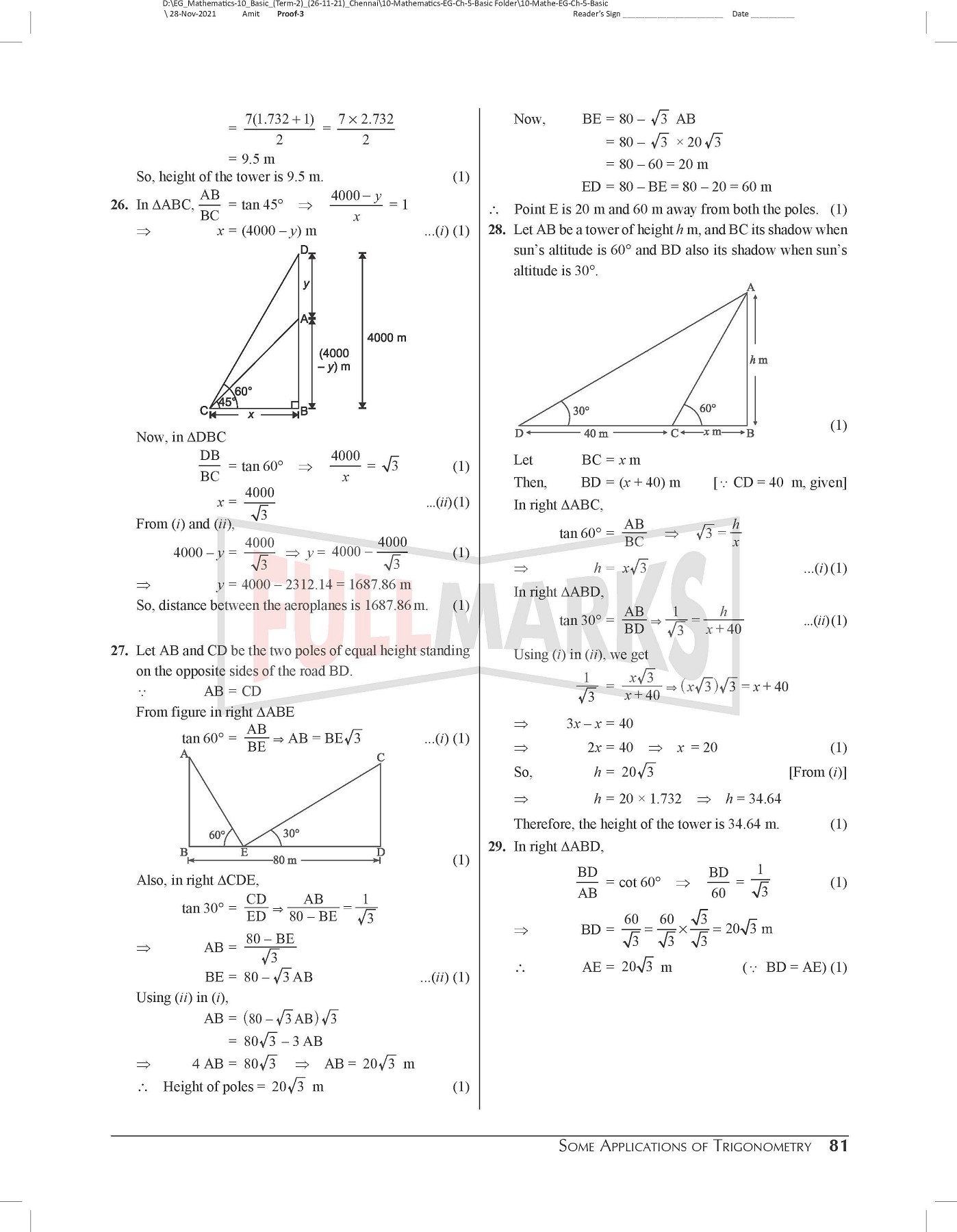 EG Math Basic Term 2 Class 10 - Full Marks Pvt Ltd - Page 82 | Flip PDF Online | PubHTML5