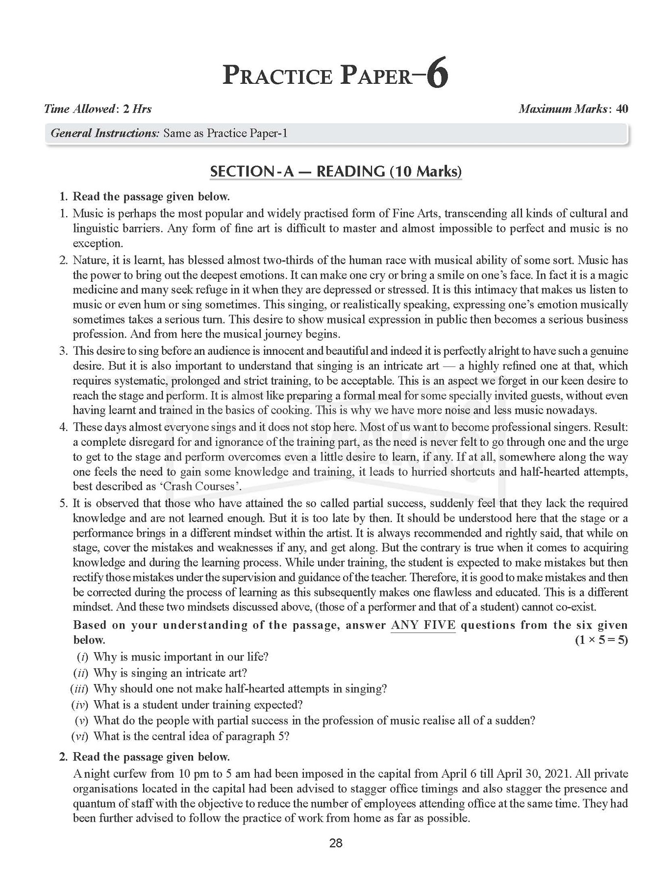 English LL Super20 Term 2 Class 10 - Full Marks Pvt Ltd - Page 29 | Flip PDF Online | PubHTML5