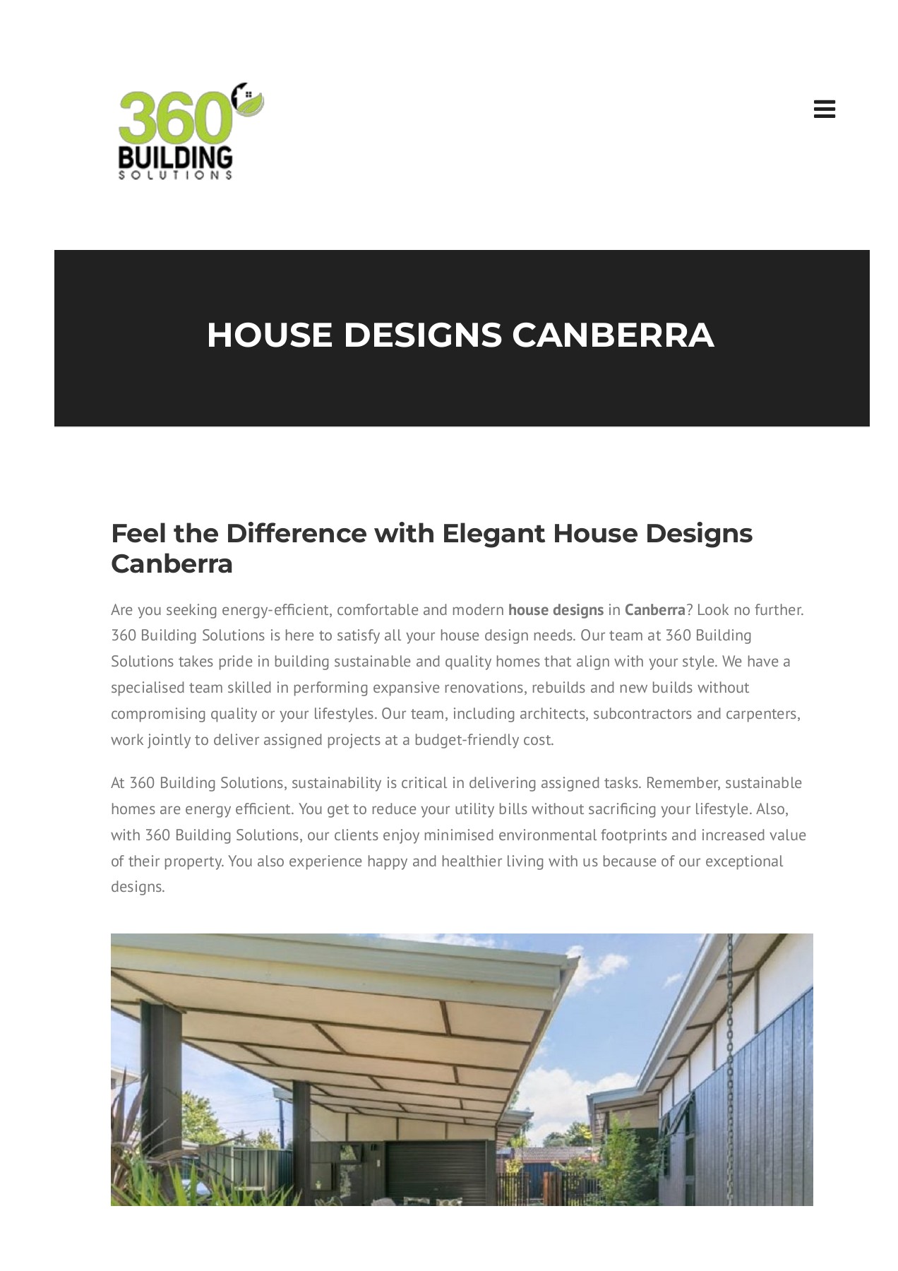 House Designs Canberra - 360 Building Solutions - Page 1 - 7 | Flip PDF ...