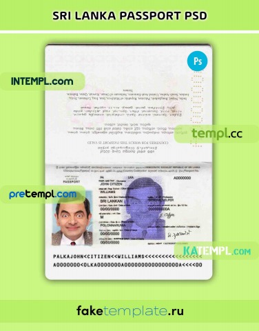 Sri Lanka passport PSD download template - jacemyvi - Page 1 - 1 | Flip ...