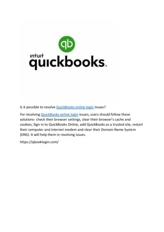 Is it possible to resolve QuickBooks online login issues?