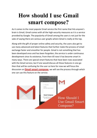 How should I use Gmail smart compose?