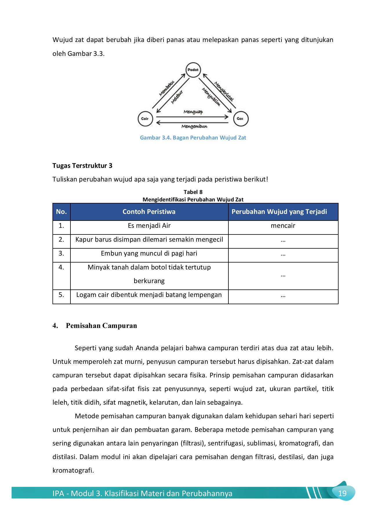 IPA_MODUL 3_Klasifikasi Materi dan Perubahannya - zahranoorayuna - Kaca 25 | PDF Online | PubHTML5