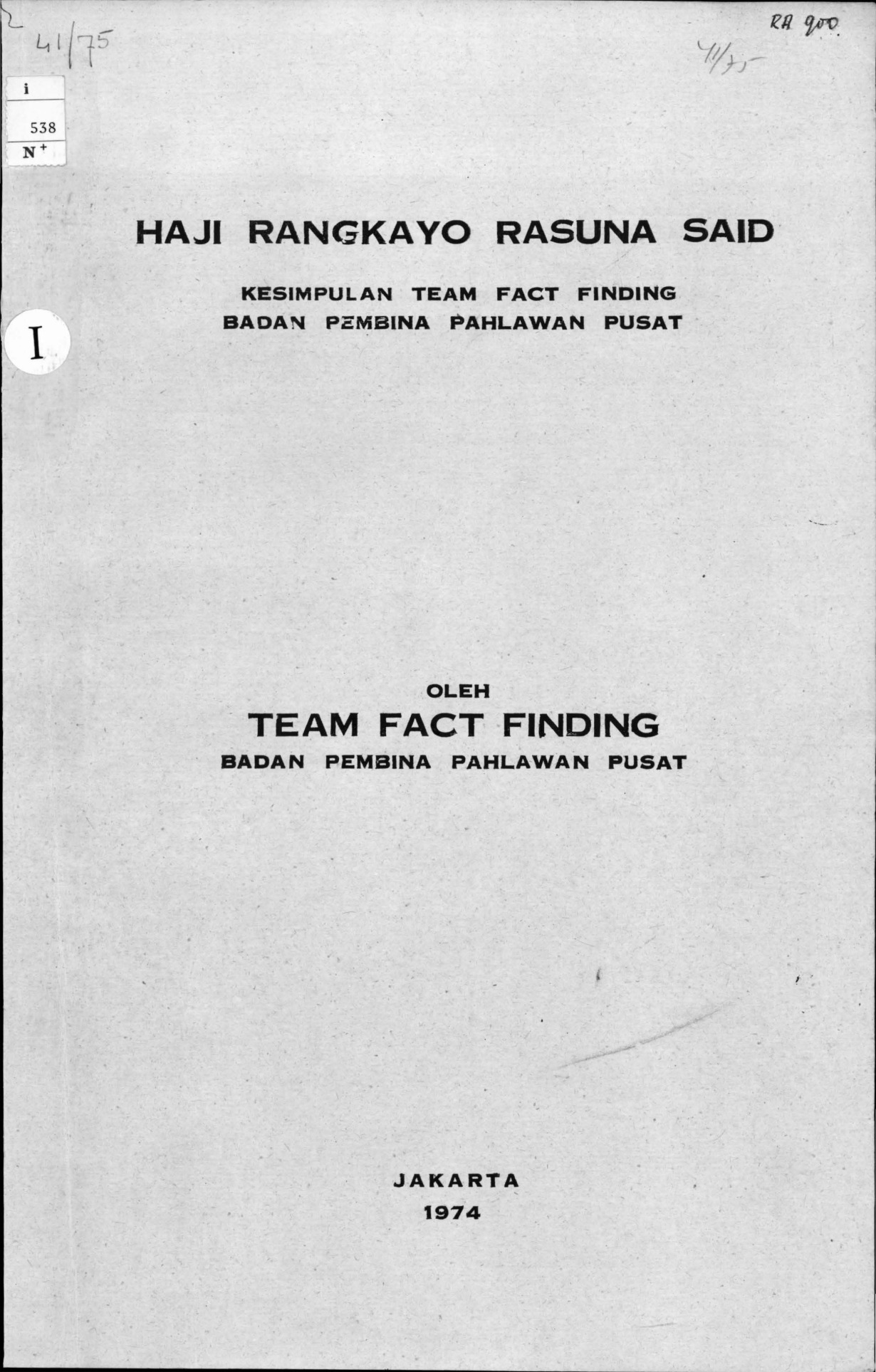 haji Rangkayo Rasuna Said - sabarnuddin281 - Halaman 1 - 26 | PDF ...