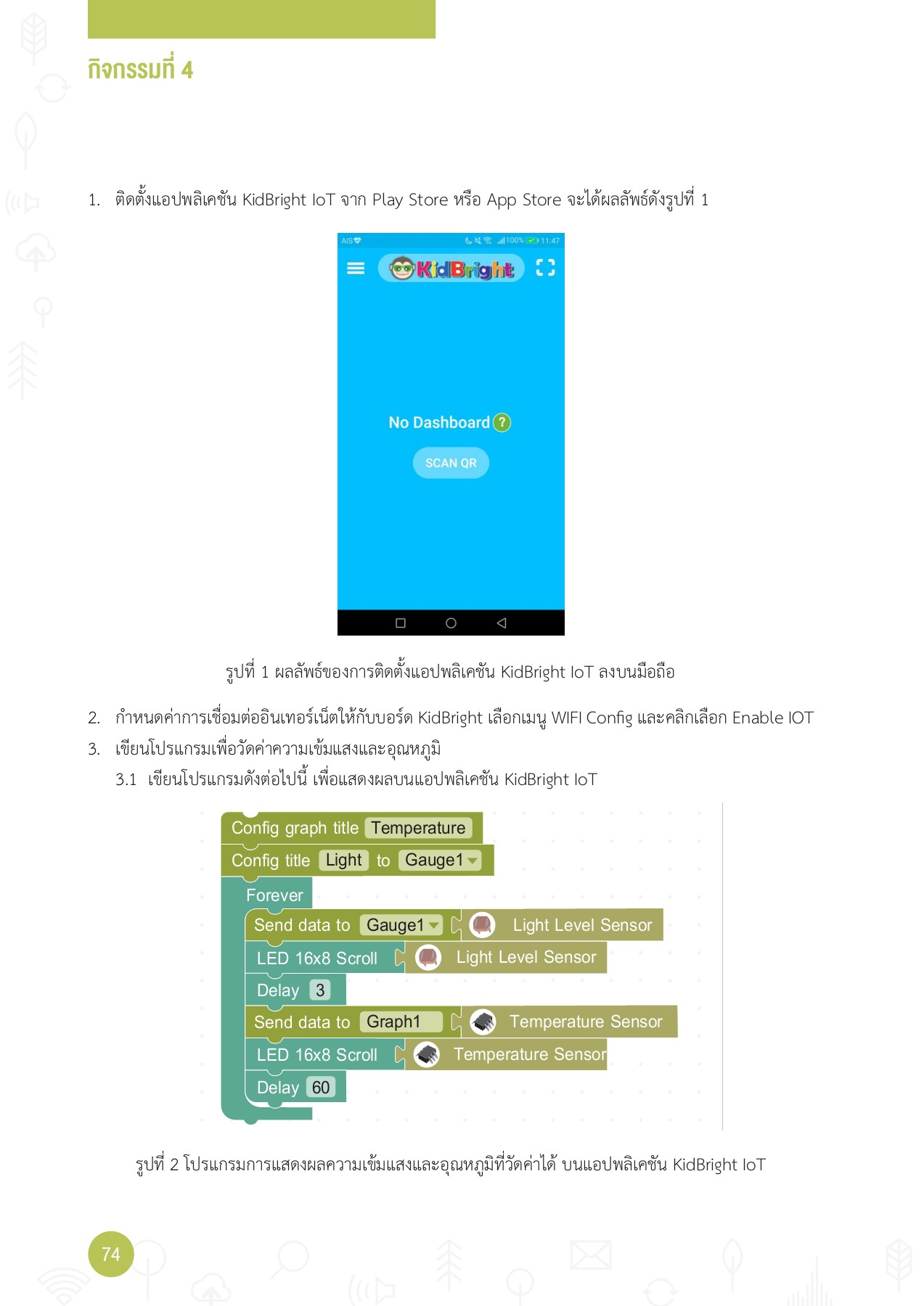 แนวทางจัดการเรียนรู้ เทคโนโลยี (วิทยาการคำนวณ) Coding with KidBright ชั้นมัธยมศึกษาปีที่ 4 ...