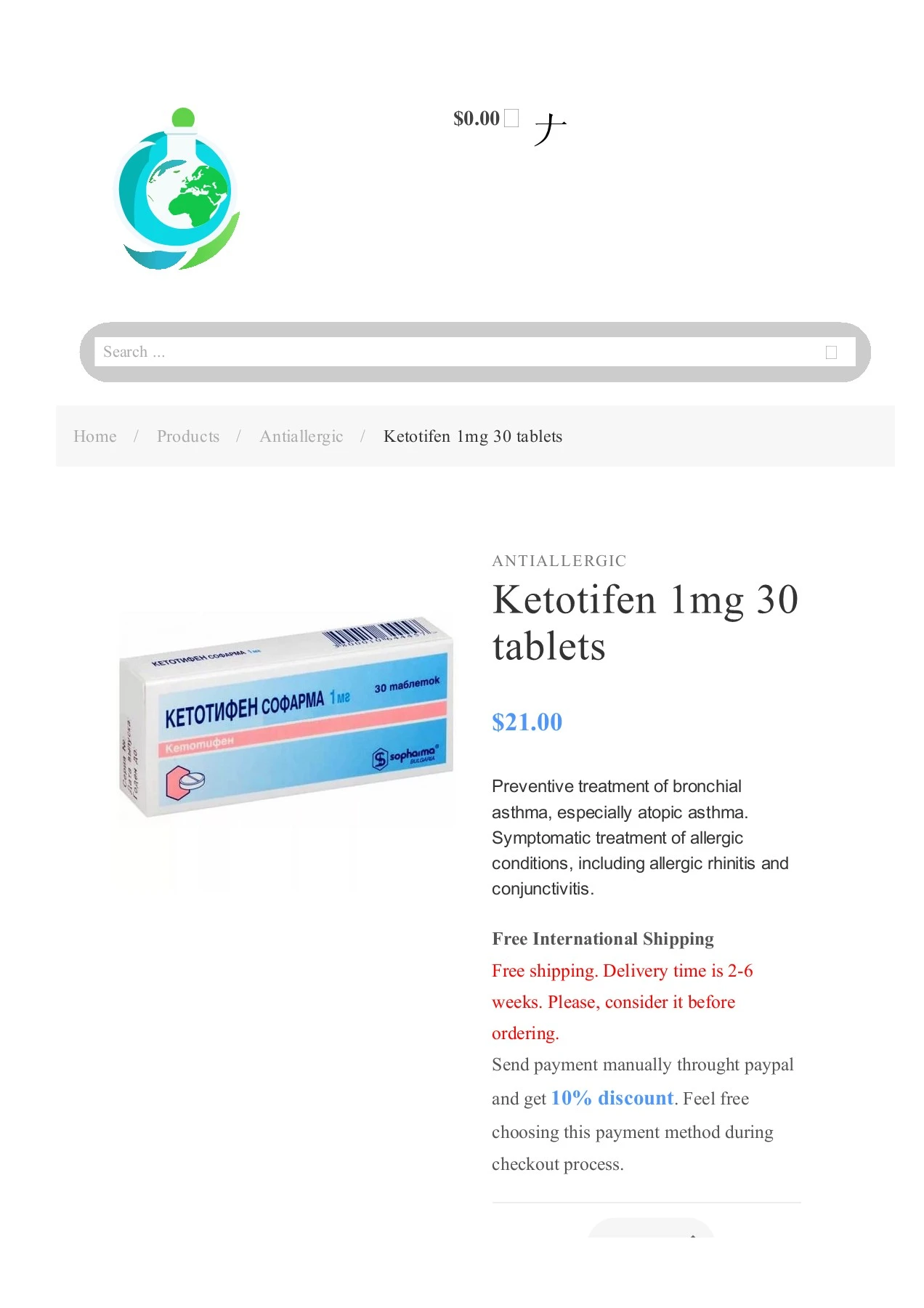 Ketotifen 1mg 30 tablets - Pharmas Store - Page 1 | Flip PDF Online ...