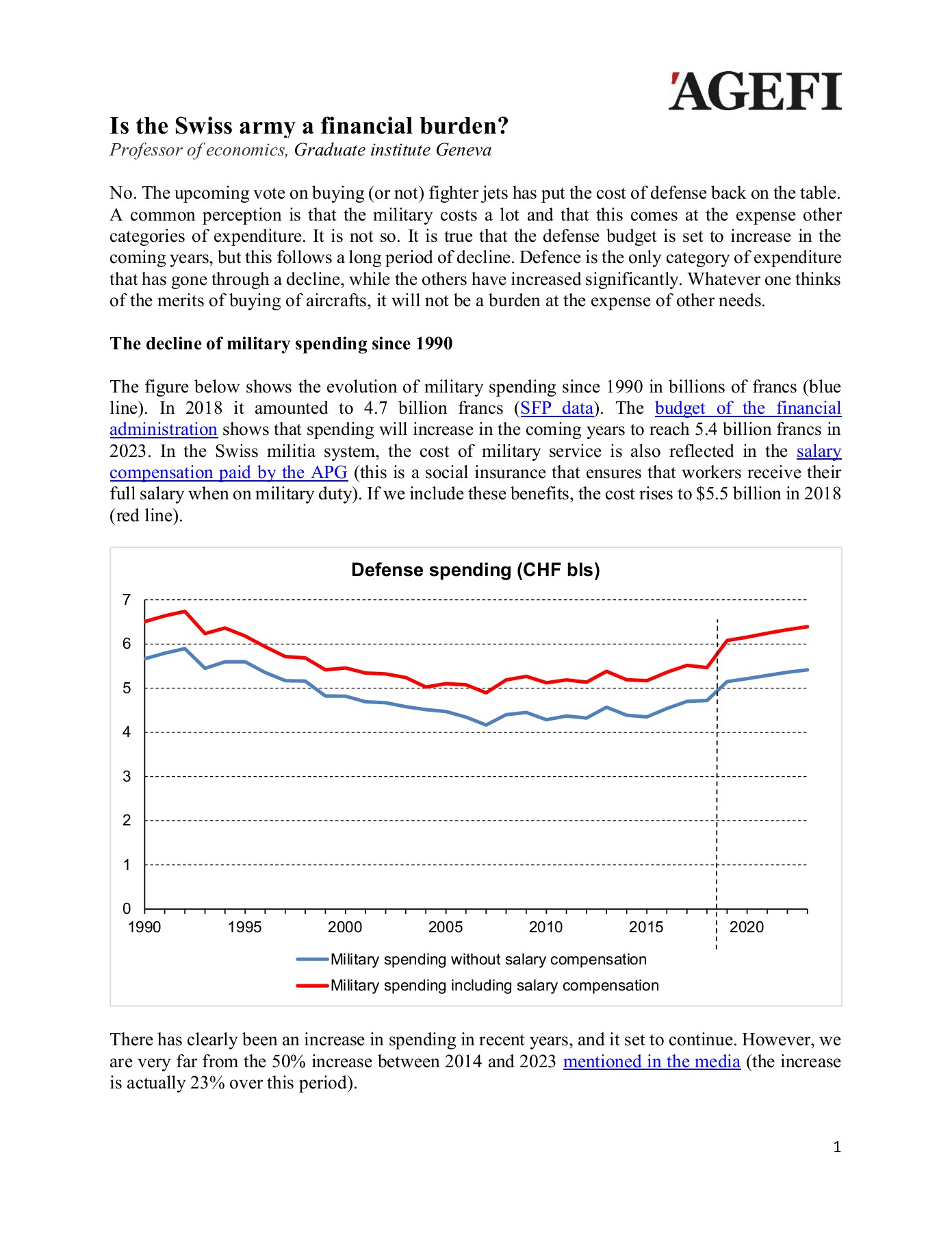 Defense cost July 23 (1) - AGEFI - Page 1 - 8 | Flip PDF Online | PubHTML5