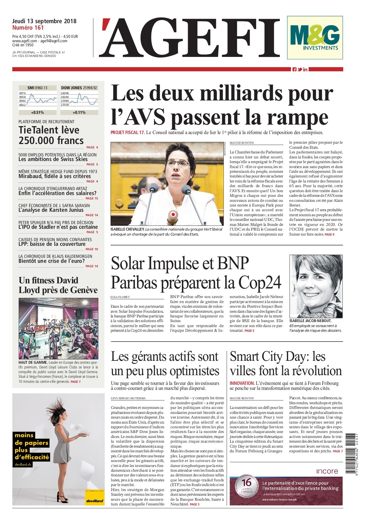 Agefi Quotidien 13.09.2018 - AGEFI - Page 1 - 20 | PDF Feuilletable en ...