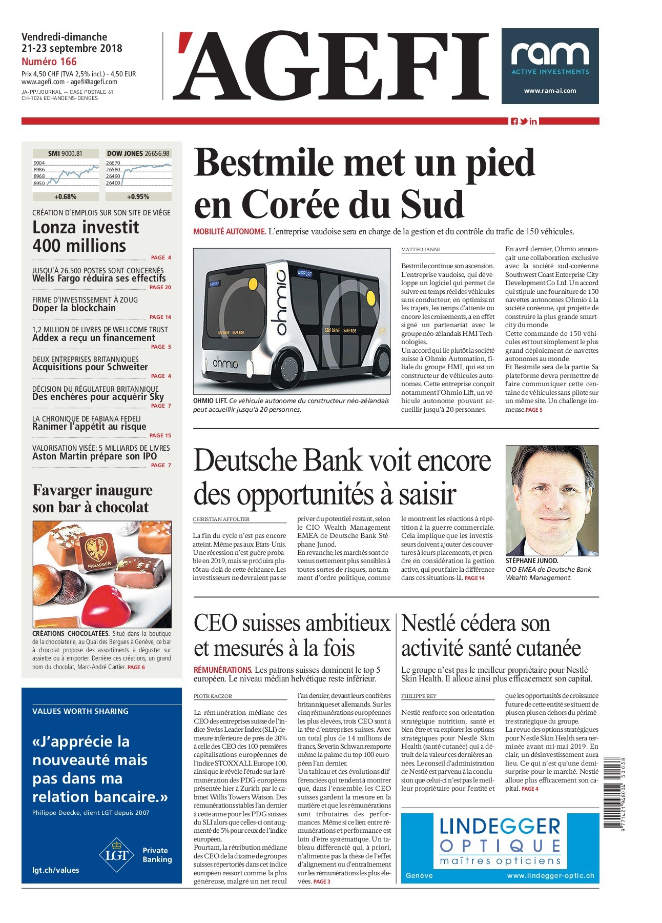 Agefi Quotidien 21.09.2018 - AGEFI - Page 1 - 20 | PDF Feuilletable en ...