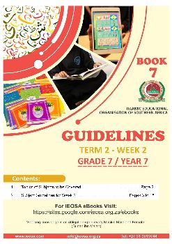 Guidelines Grade 7 / Year 7 - Book 7 - Term 2 - Week 2