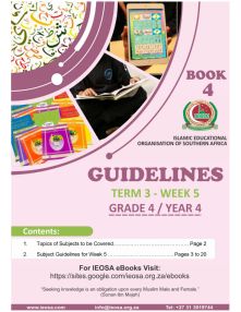 Guidelines Grade 4 / Year 4 - Book 4 - Term 3 - Week 5 - IEOSA - Page 1 ...