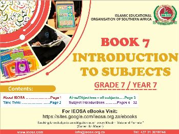 Introduction To Subjects Grade 7 / Year 7 / Book 7