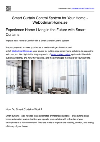 Smart Curtain Control system