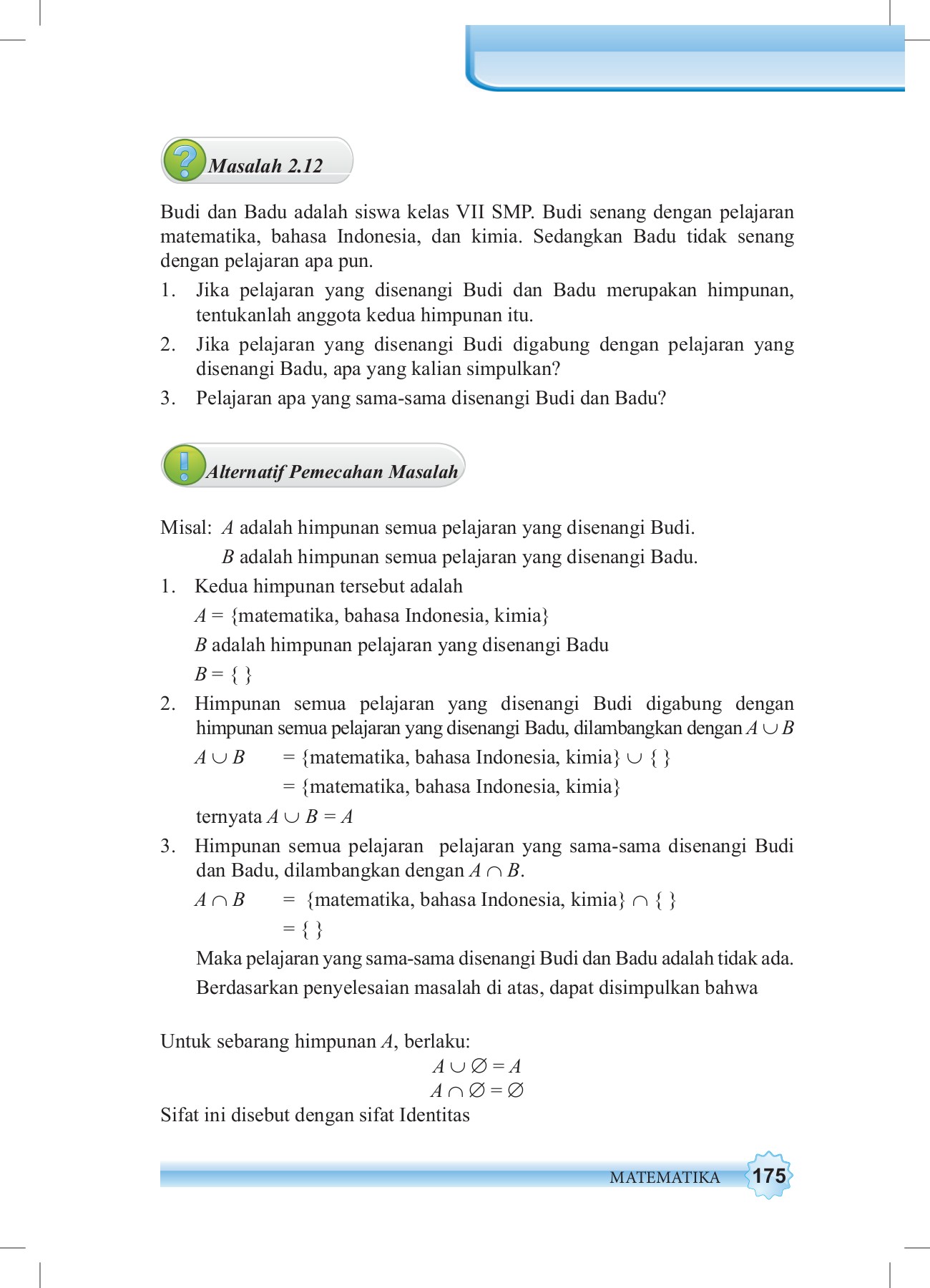 Kelas VII Matematika BS Sem1 - bacjatul_ulum - Page 181 | Flip PDF ...