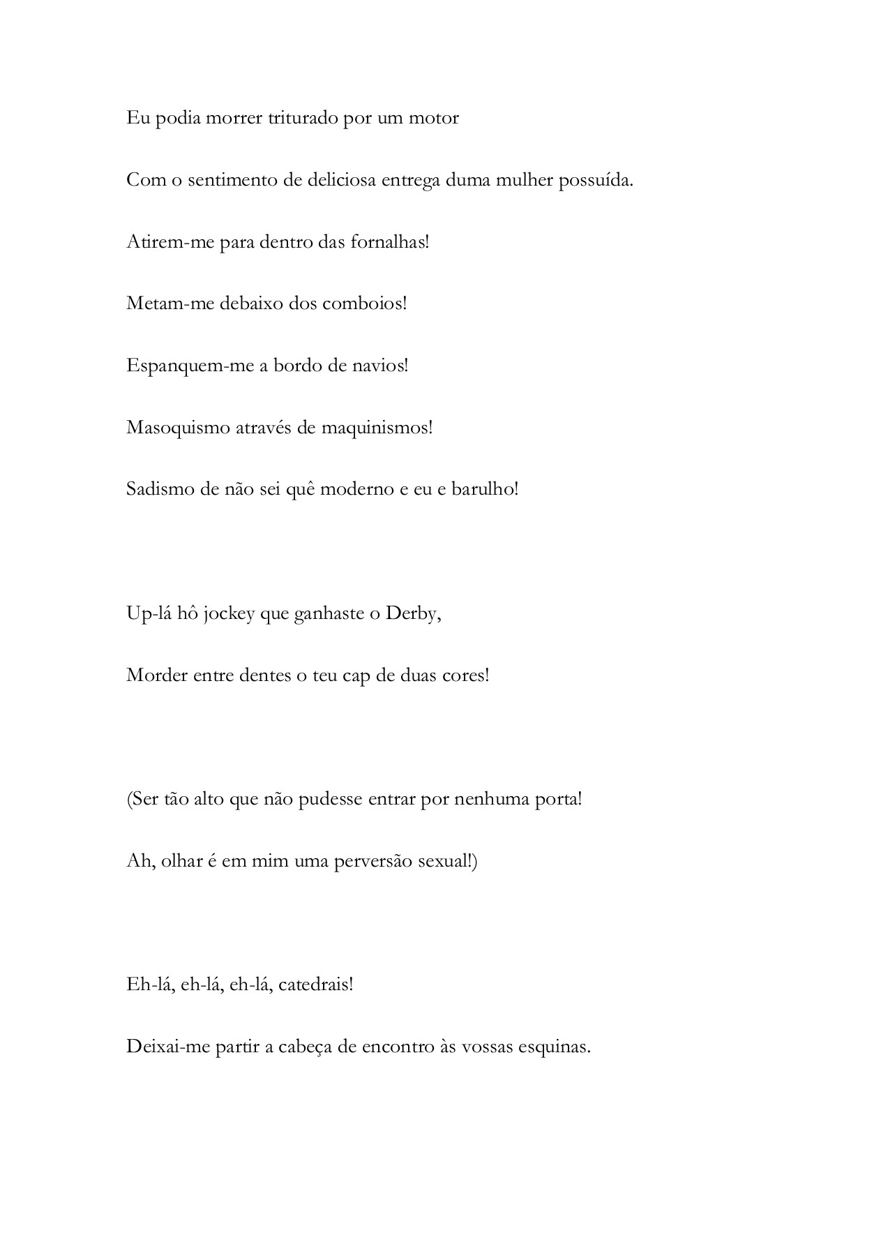 "Poemas Completos de Álvaro de Campos", Fernando Pessoa - be-arp - Página 279 | PDF Online ...