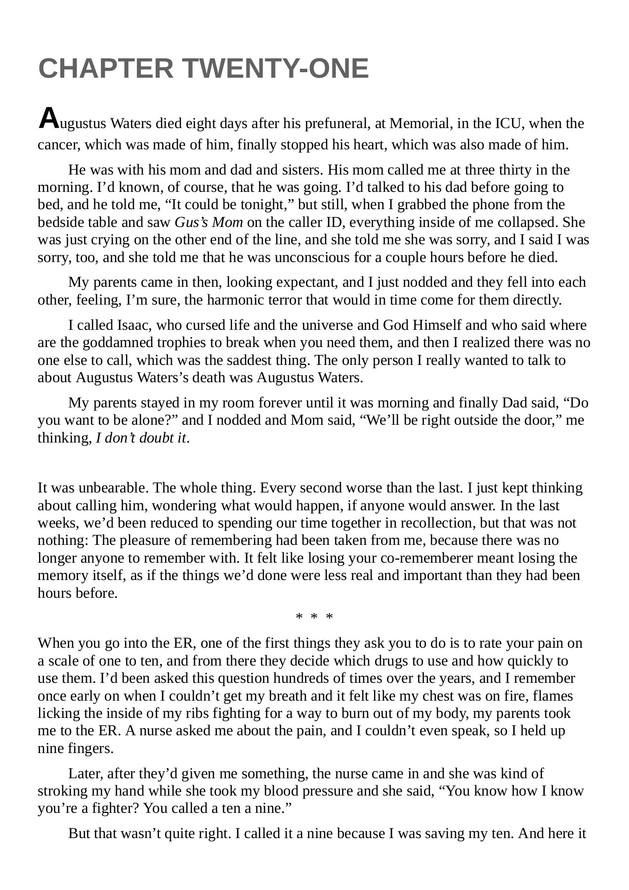 The Fault In Our Stars - m-9224900 - Page 143 | Flip PDF Online | PubHTML5