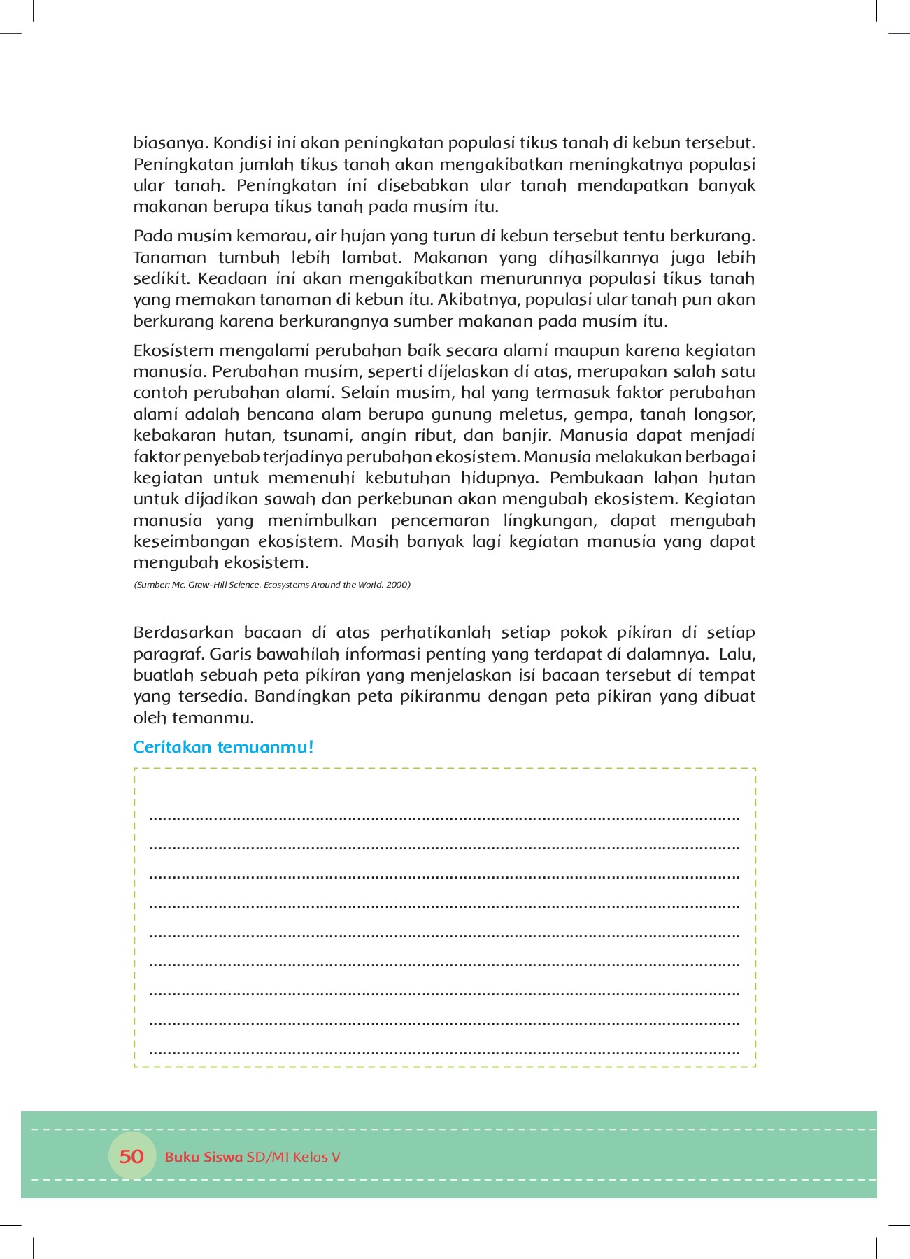 BS 5 Tema 5 - Ekosistem - cikgunoli - Halaman 56 | PDF Online | PubHTML5