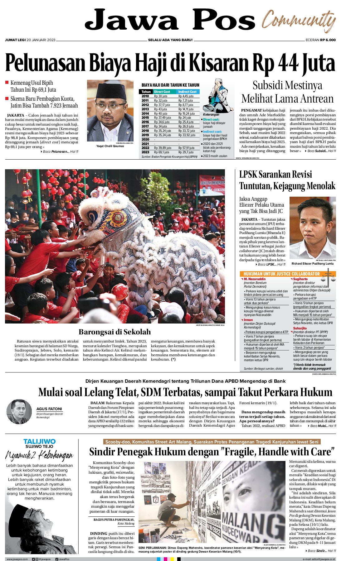 Jawa Pos 20 Januari 2023 - Digital Library - Halaman 1 - 20 | PDF Online | PubHTML5