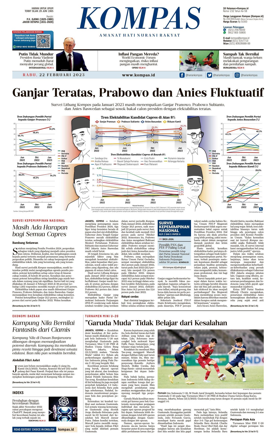 Kompas 22 Februari 2023 - Digital Library - Halaman 1 - 20 | PDF Online | PubHTML5