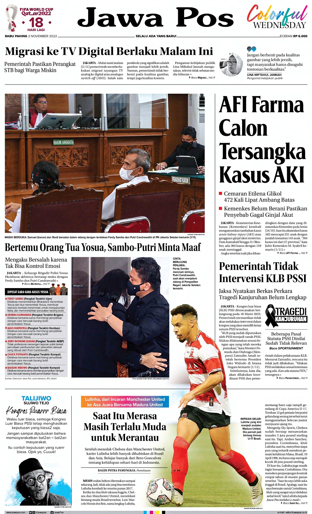 Jawa Pos 2 November 2022 - Digital Library - Kaca 1 - 20 | PDF Online ...