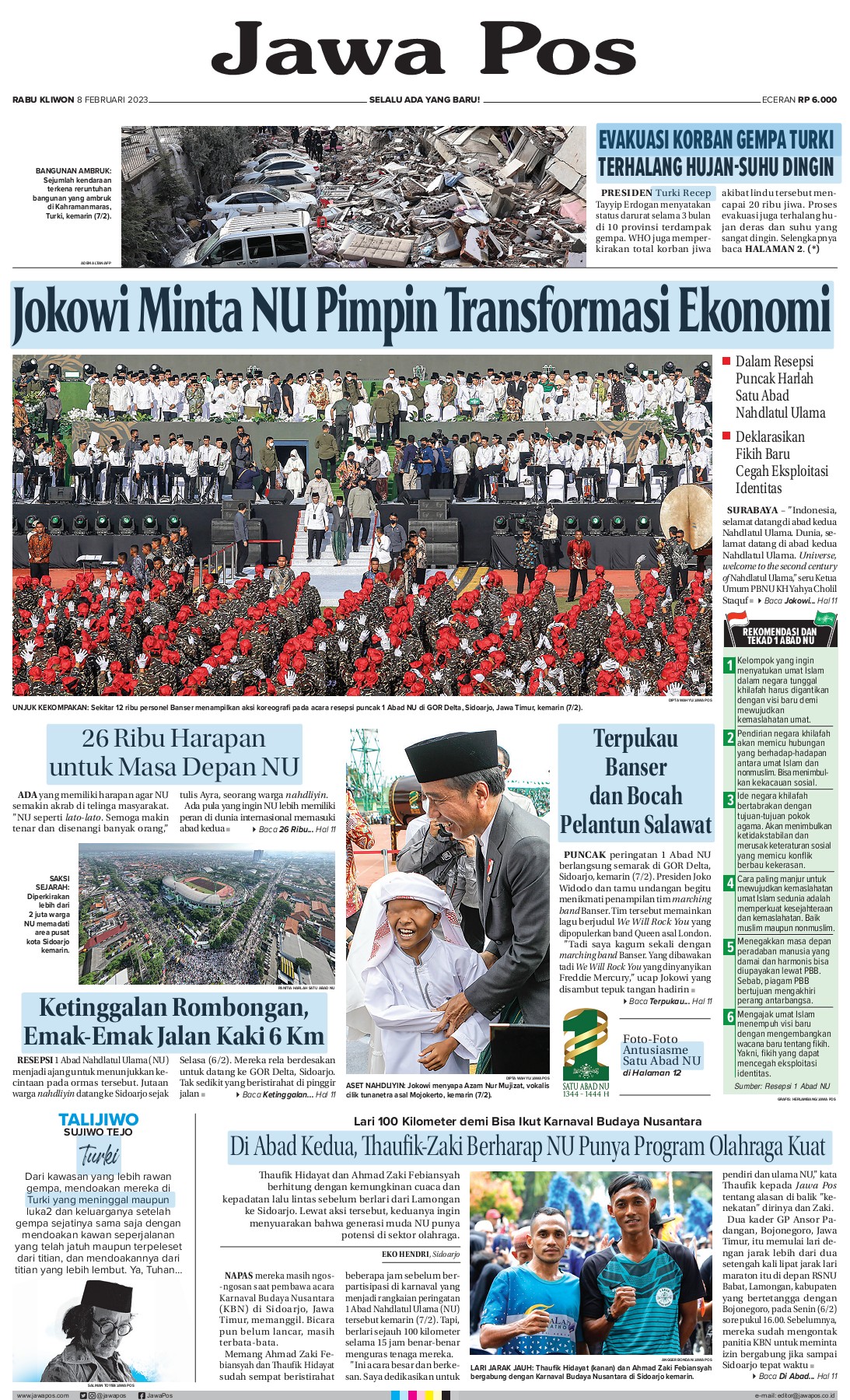 Jawa Pos 8 Februari 2023 - Digital Library - Halaman 1 - 20 | PDF Online | PubHTML5
