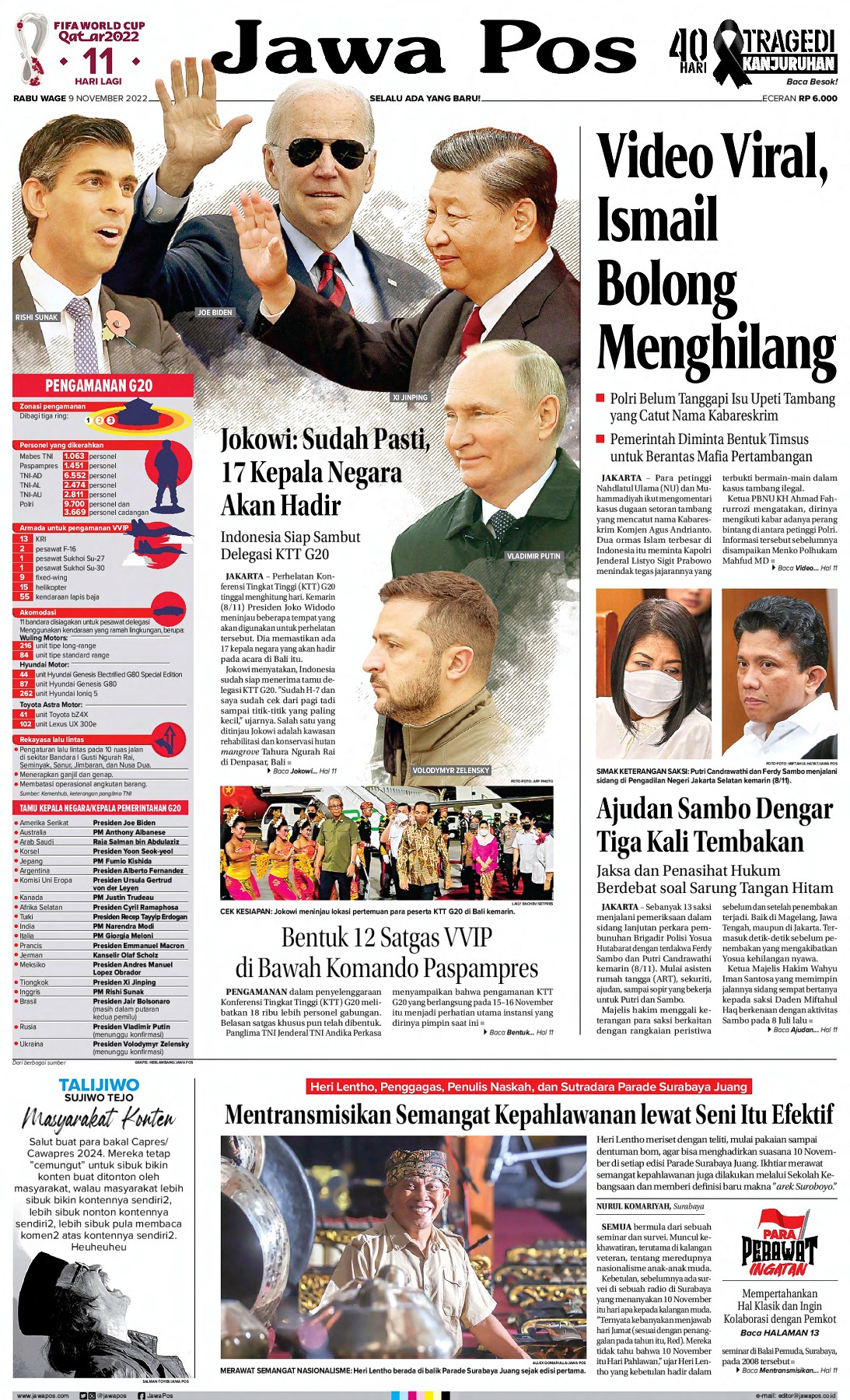 Jawa Pos 9 November 2022 - Digital Library - Kaca 1 - 20 | PDF Online ...