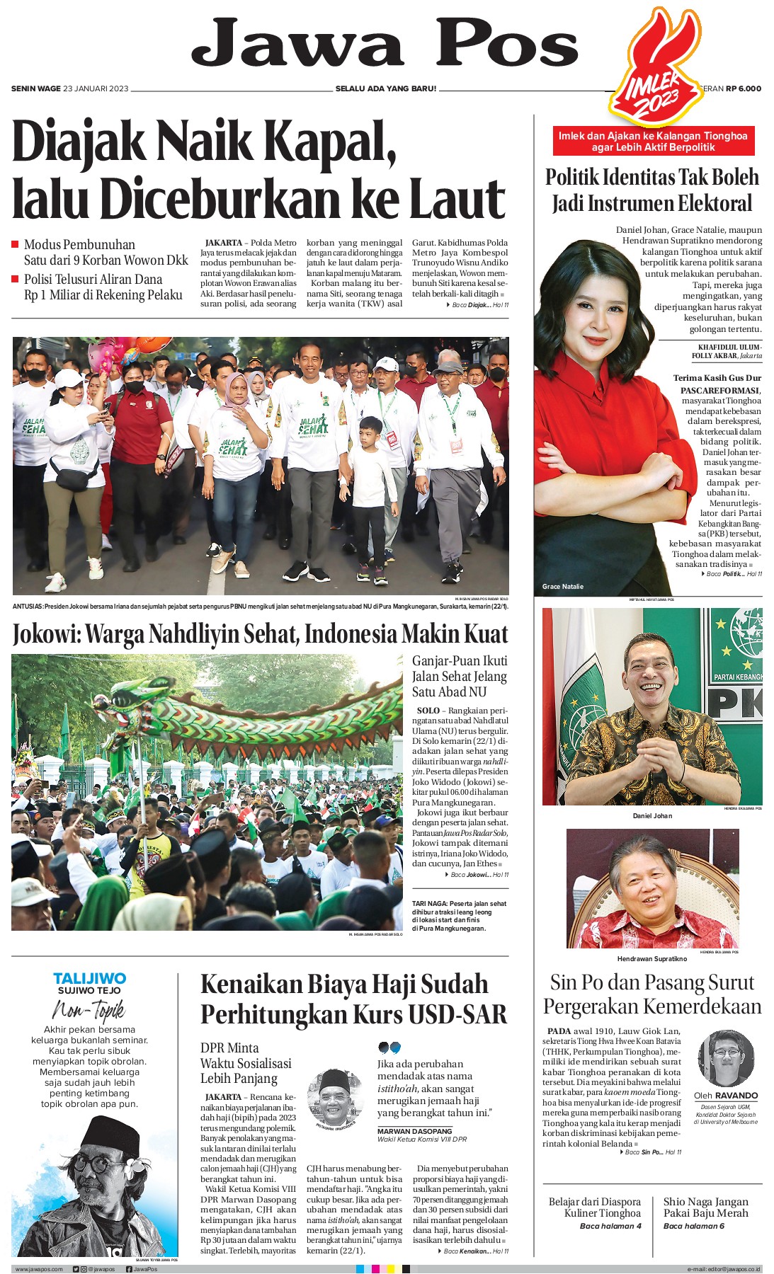 Jawa Pos 23 Januari 2023 - Digital Library - Halaman 1 - 20 | PDF Online | PubHTML5