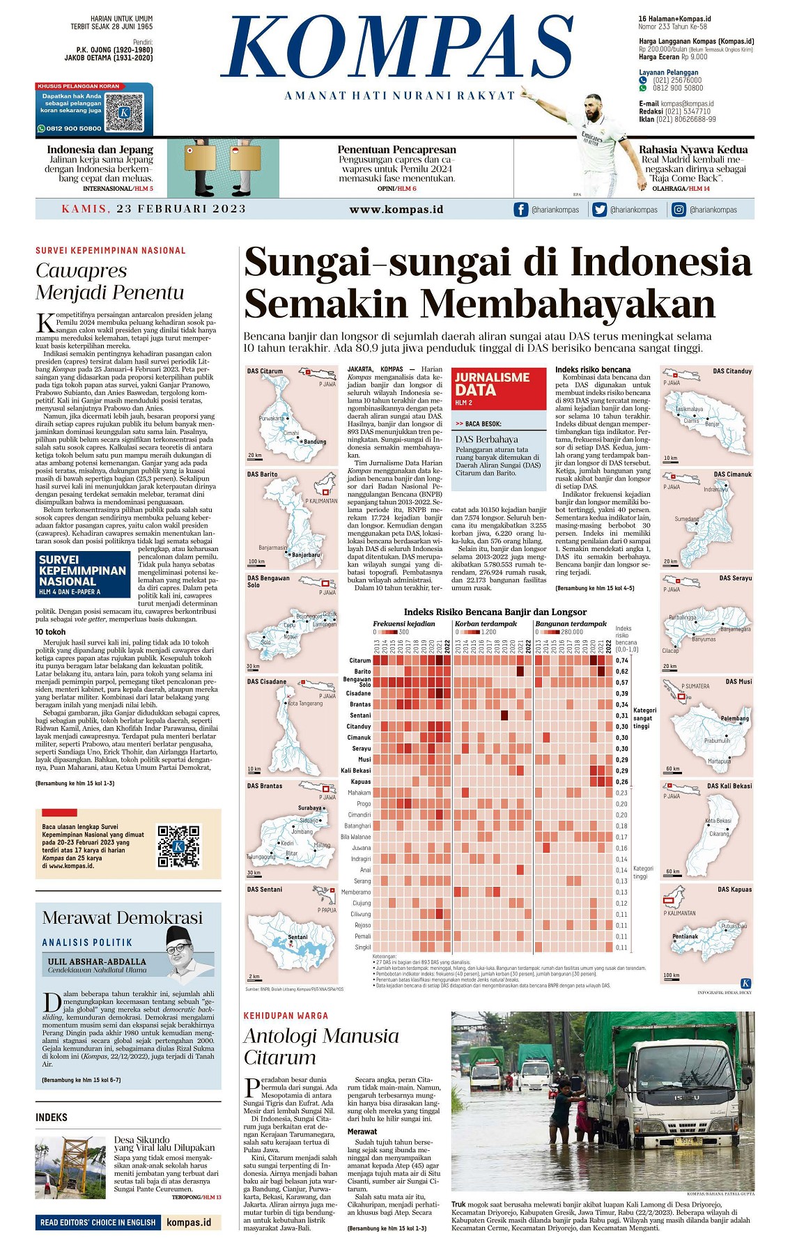 Kompas 23 Februari 2023 - Digital Library - Halaman 1 - 20 | PDF Online | PubHTML5