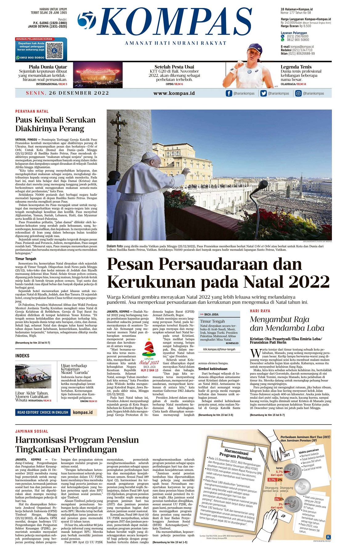 Kompas 26 Desember 2022 - Digital Library - Halaman 1 - 20 | PDF Online | PubHTML5
