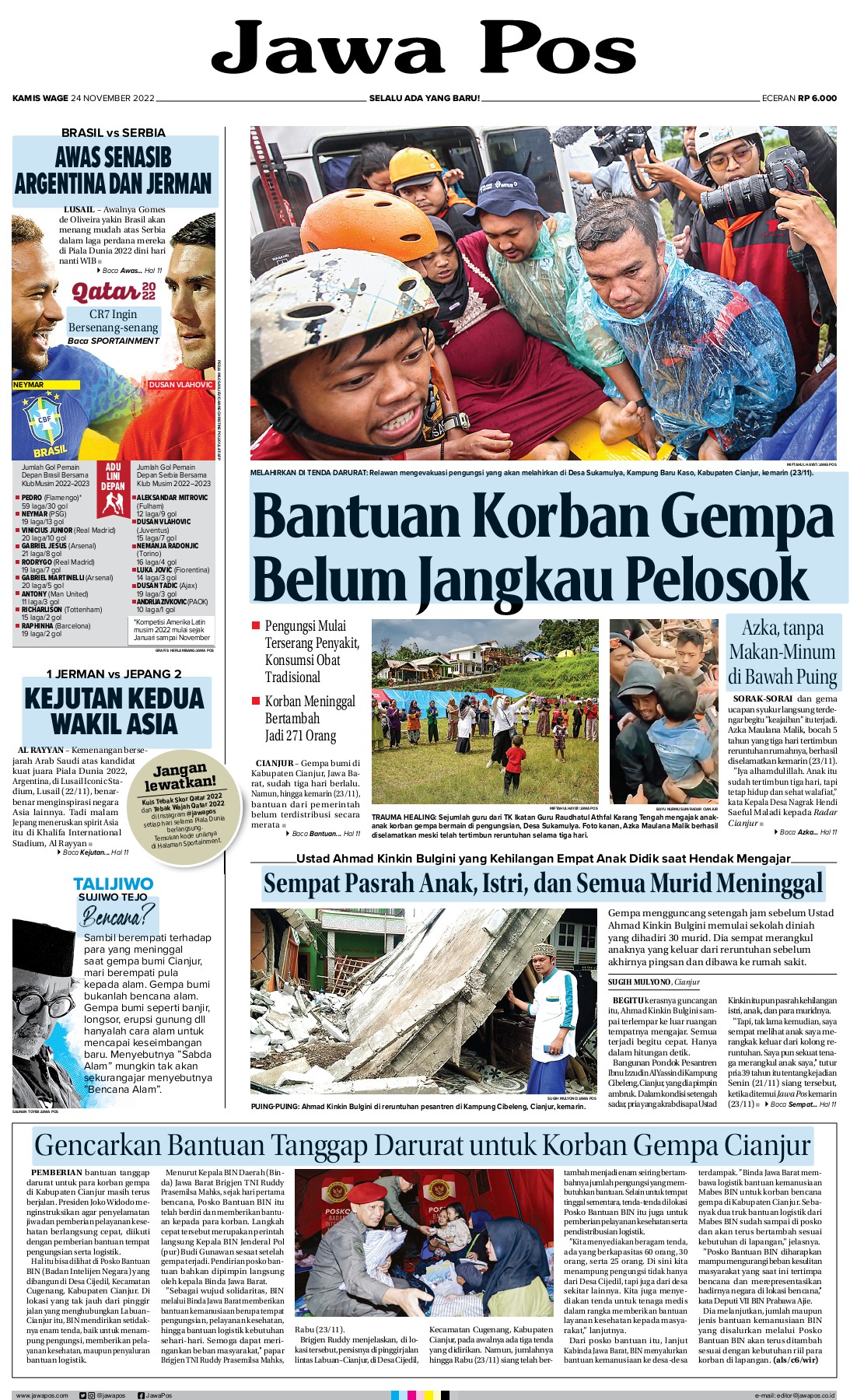 Jawa Pos 24 November 2022 - Digital Library - Halaman 1 - 20 | PDF Online | PubHTML5