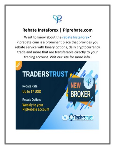 Rebate Instaforex Piprebate.com