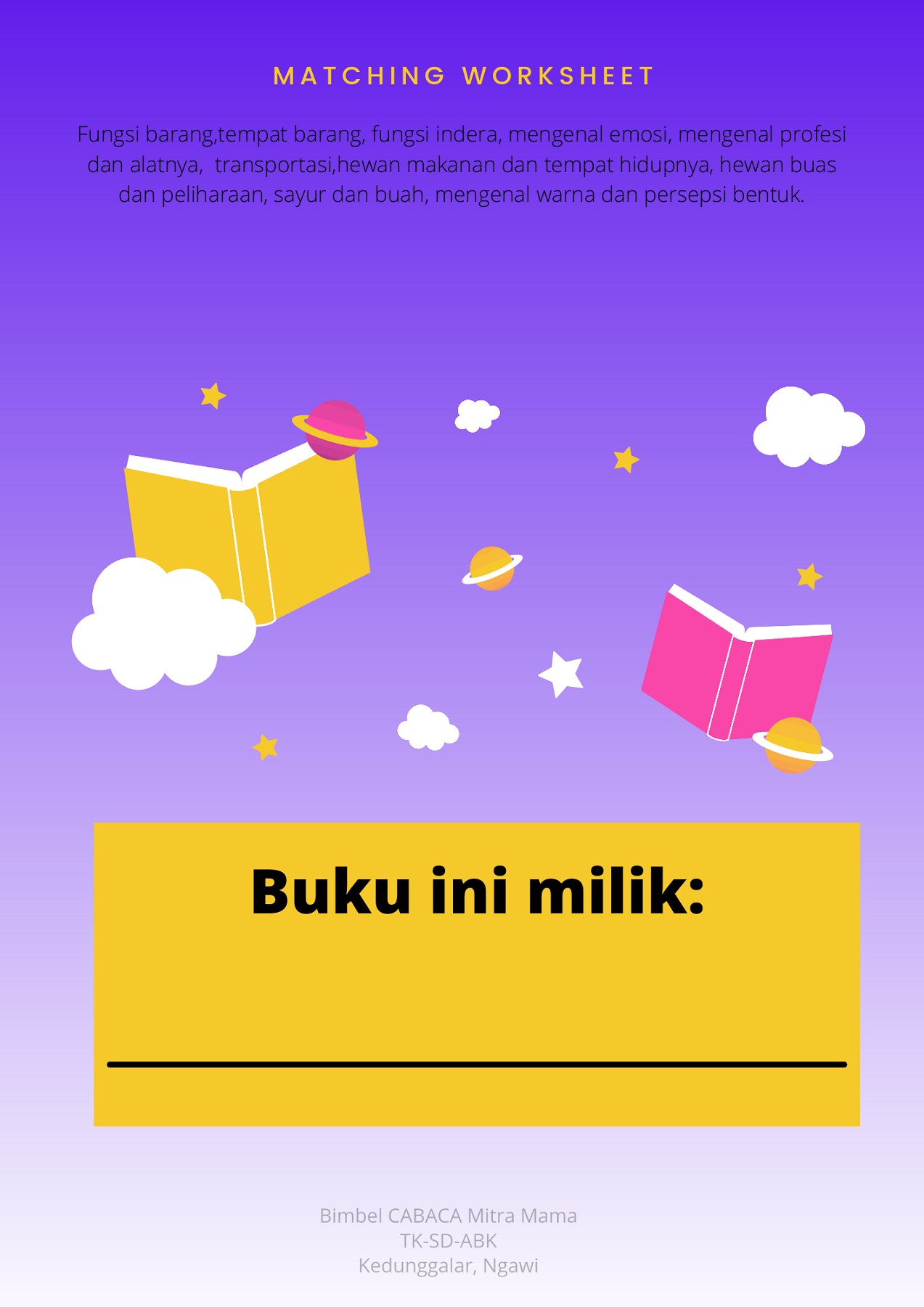 Matching worksheet - istiqomah.zulianti - Halaman 1 | PDF Online | PubHTML5