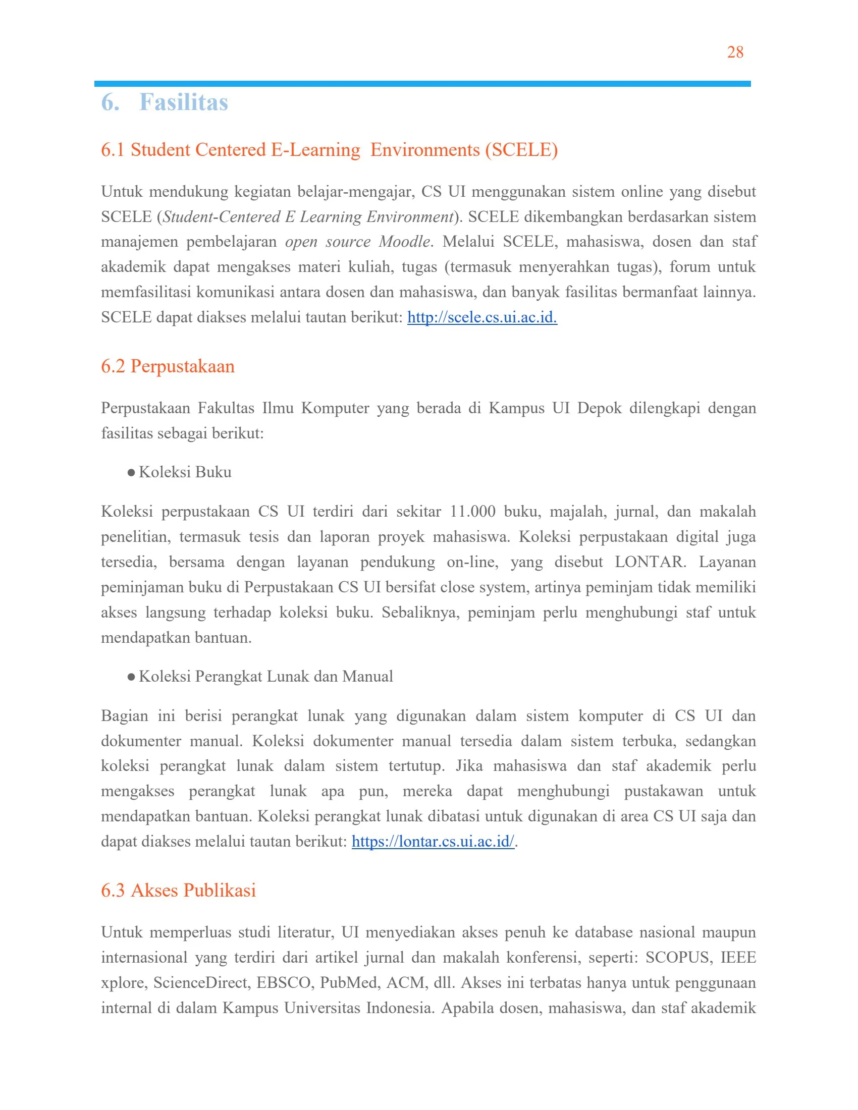 Buku Panduan Program Studi Magister Ilmu Komputer Universitas Indonesia ...