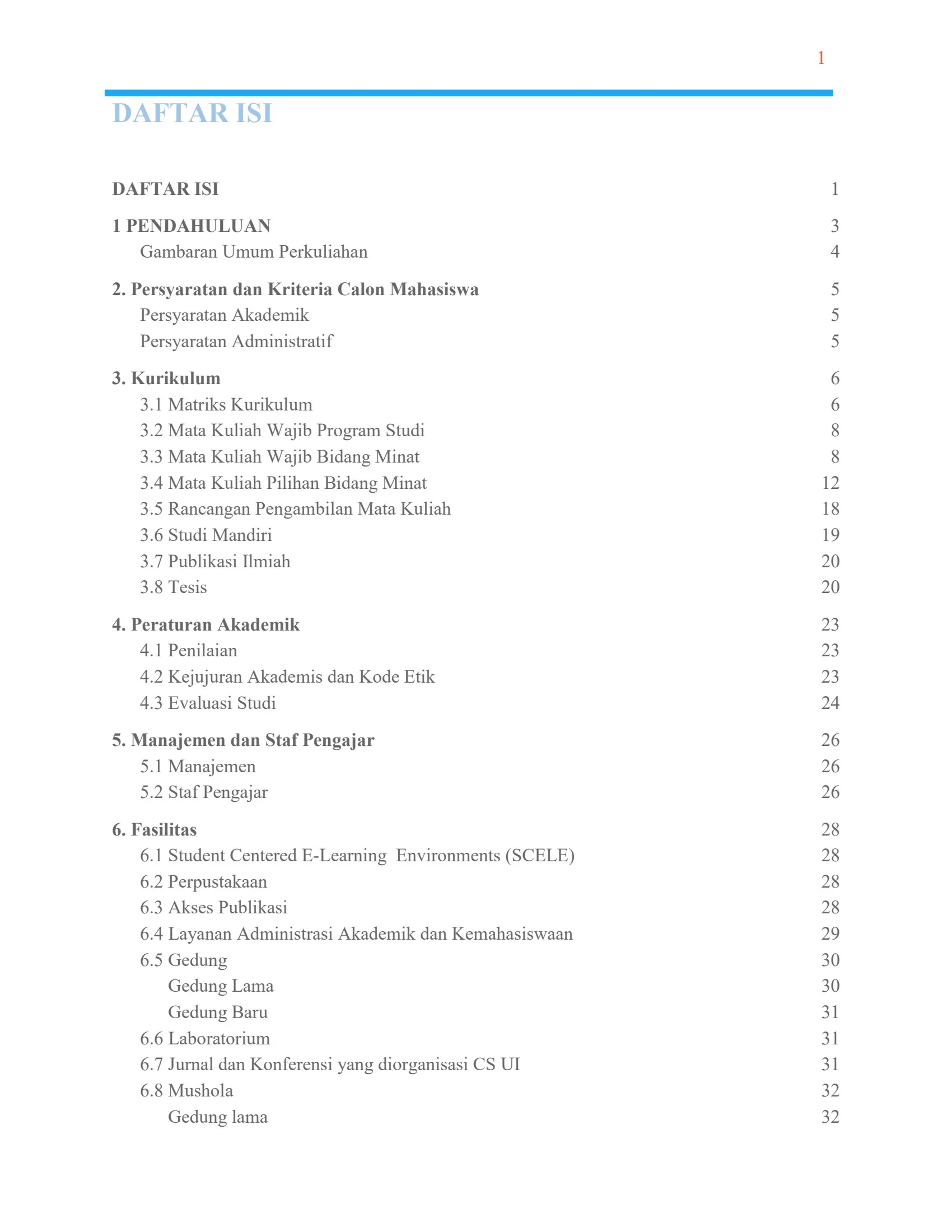 Buku Panduan Program Studi Magister Ilmu Komputer Universitas Indonesia-2022 Kurikulum 2020 ...