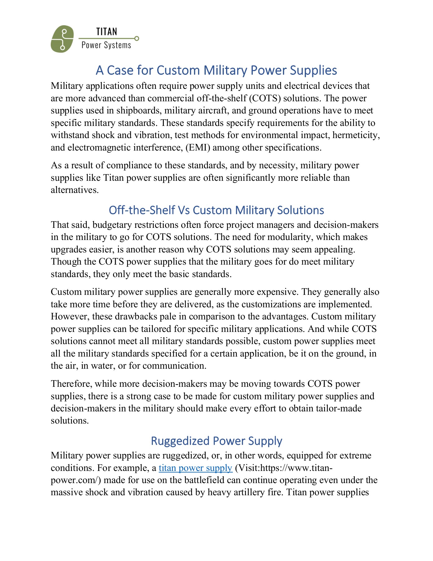 Custom Military Power Supplies - Connect Technology - Page 1 - 3 | Flip ...