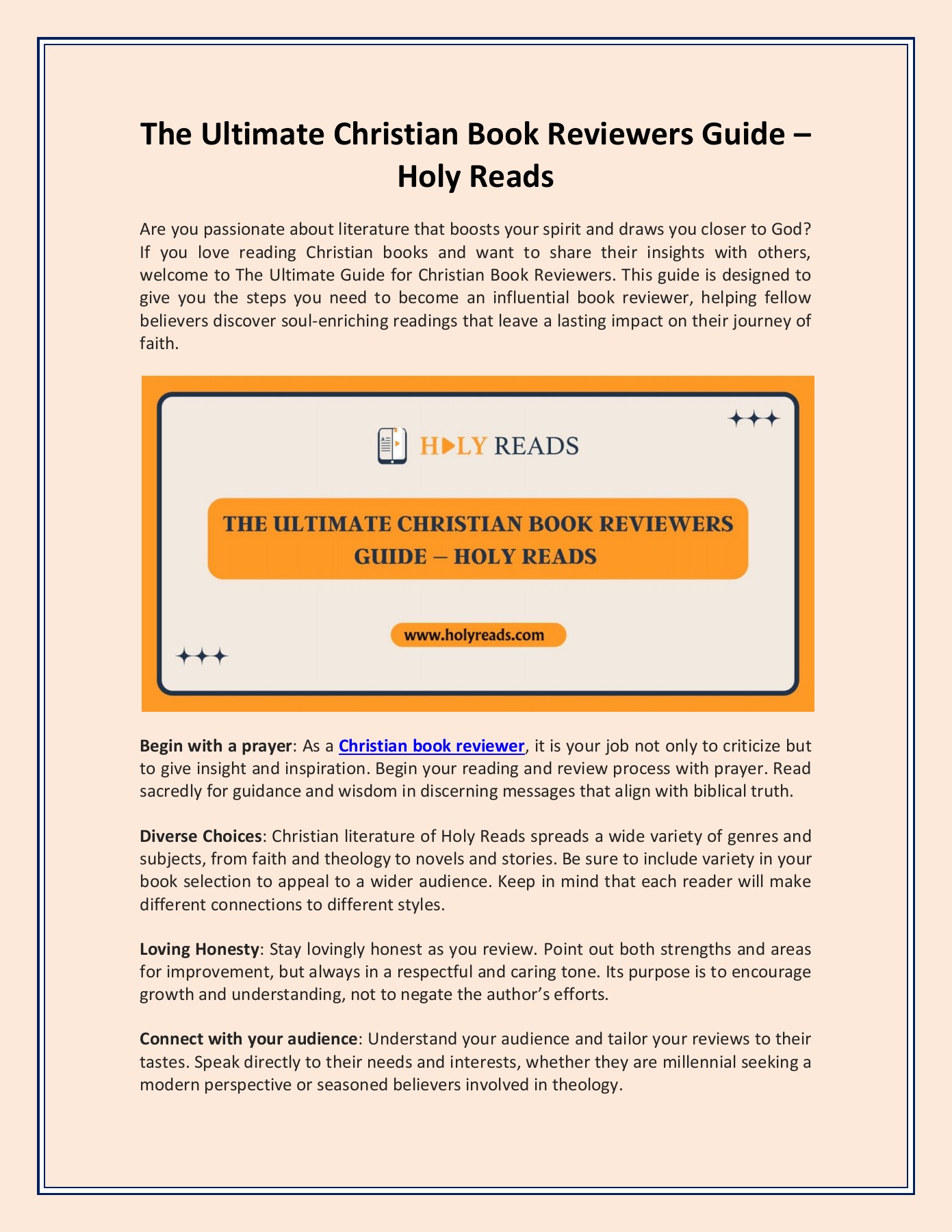 Christian Book Reviewers - Holy Reads - Page 1 - 2 | Flip PDF Online ...