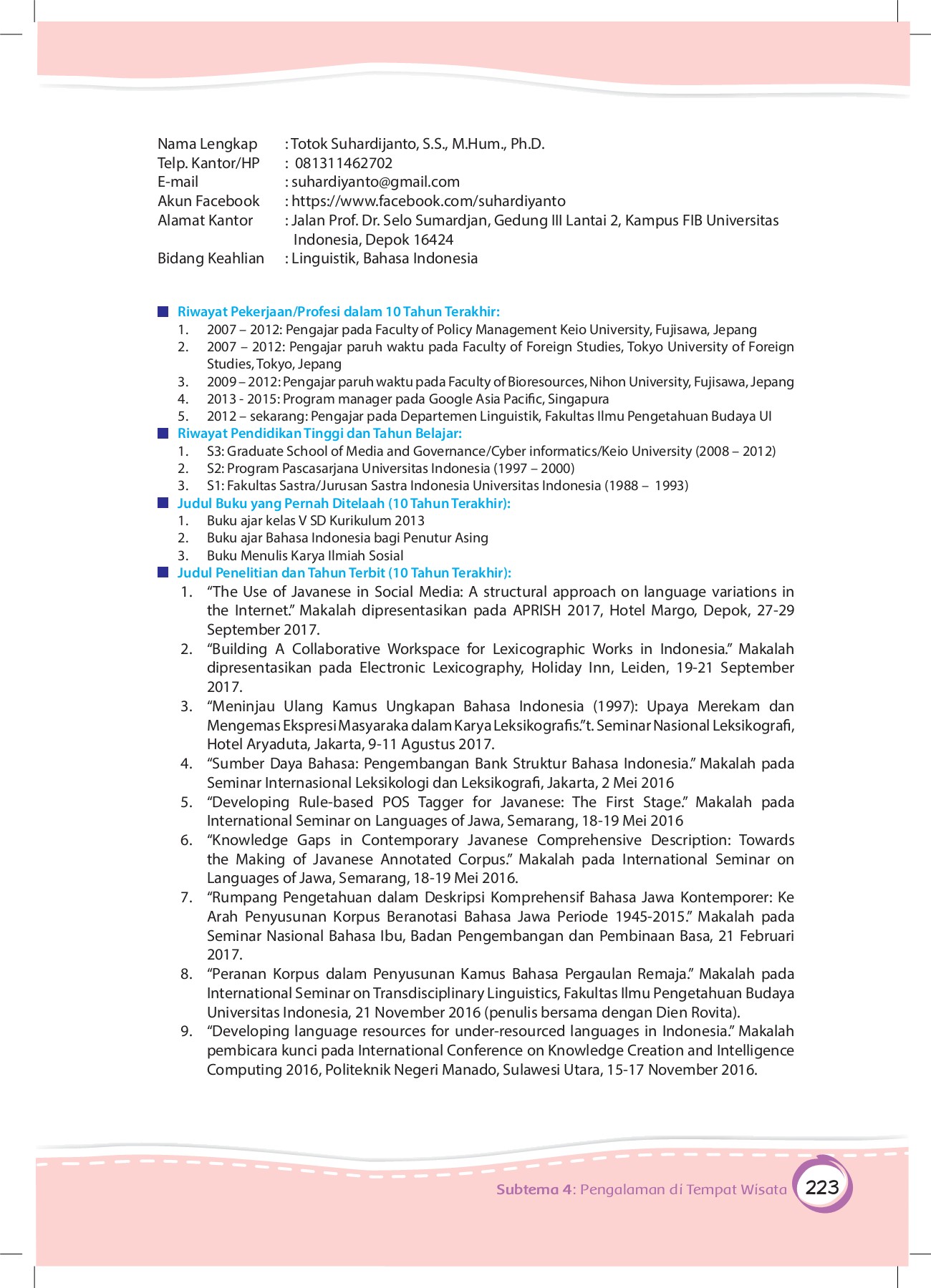 Tema 5 kelas 2 - ANA LARASATI - Halaman 229 | PDF Online | PubHTML5