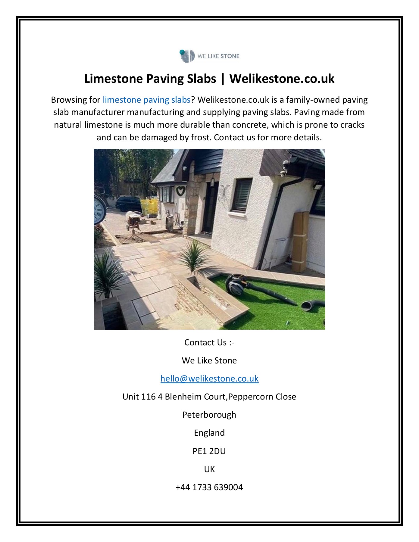 Limestone Paving Slabs Welikestone.co.uk - welike stone - Page 1 - 1 | Flip PDF Online | PubHTML5
