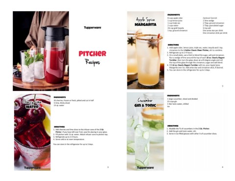 Pitcher Recipes - Mary's Tupperware Emporium - Page 1 - 4 | Flip PDF ...