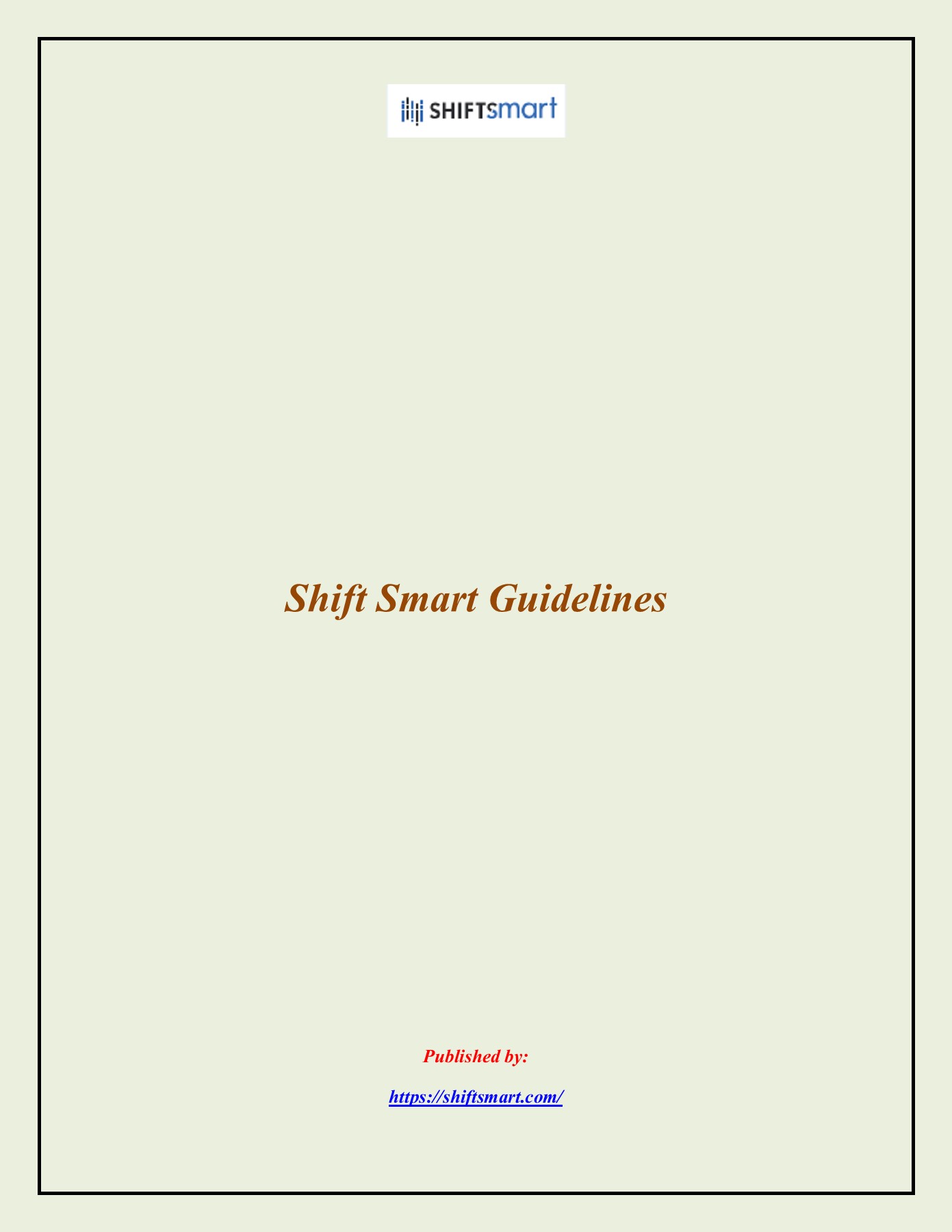 Shift Smart Guidelines - saifulkhan82527 - Page 1 - 3 | Flip PDF Online ...