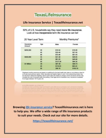 Life Insurance Service | Texaslifeinsurance.net
