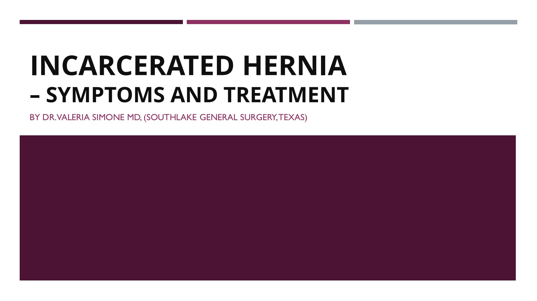Incarcerated Hernia – Symptoms and Treatment - Southlake General ...