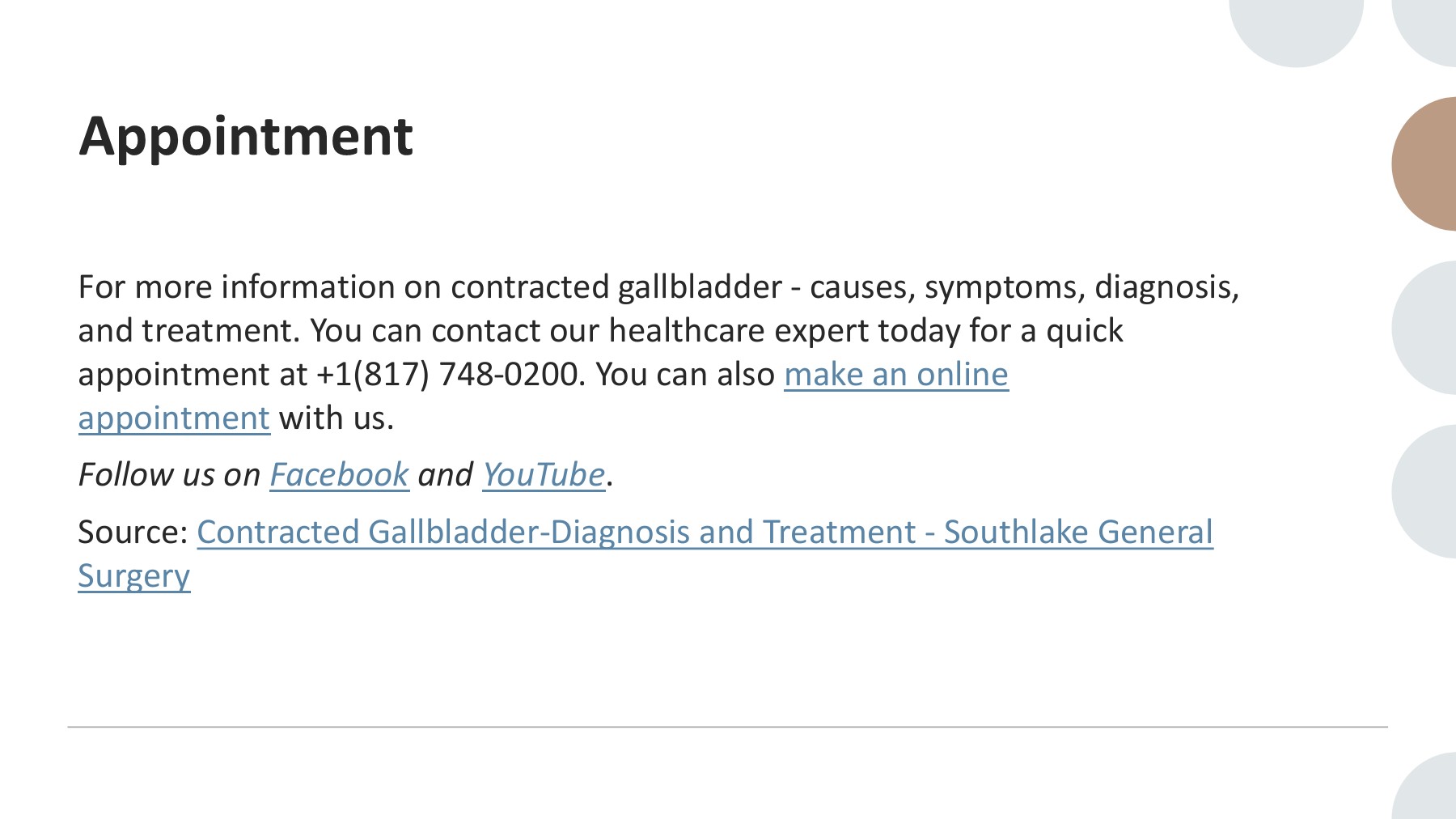 Contracted Gallbladder-Diagnosis and Treatment - Southlake General ...