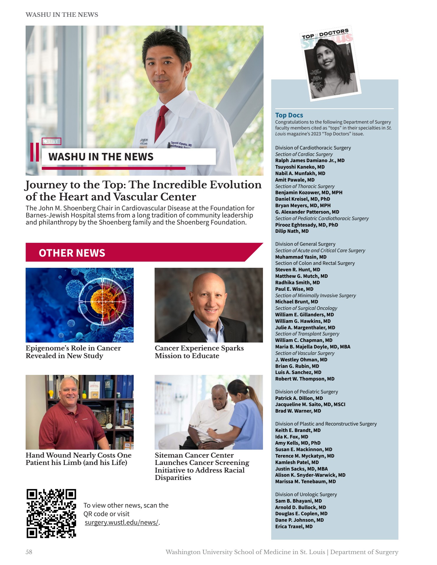 Department of Surgery Annual Report 2023 - Washington University ...