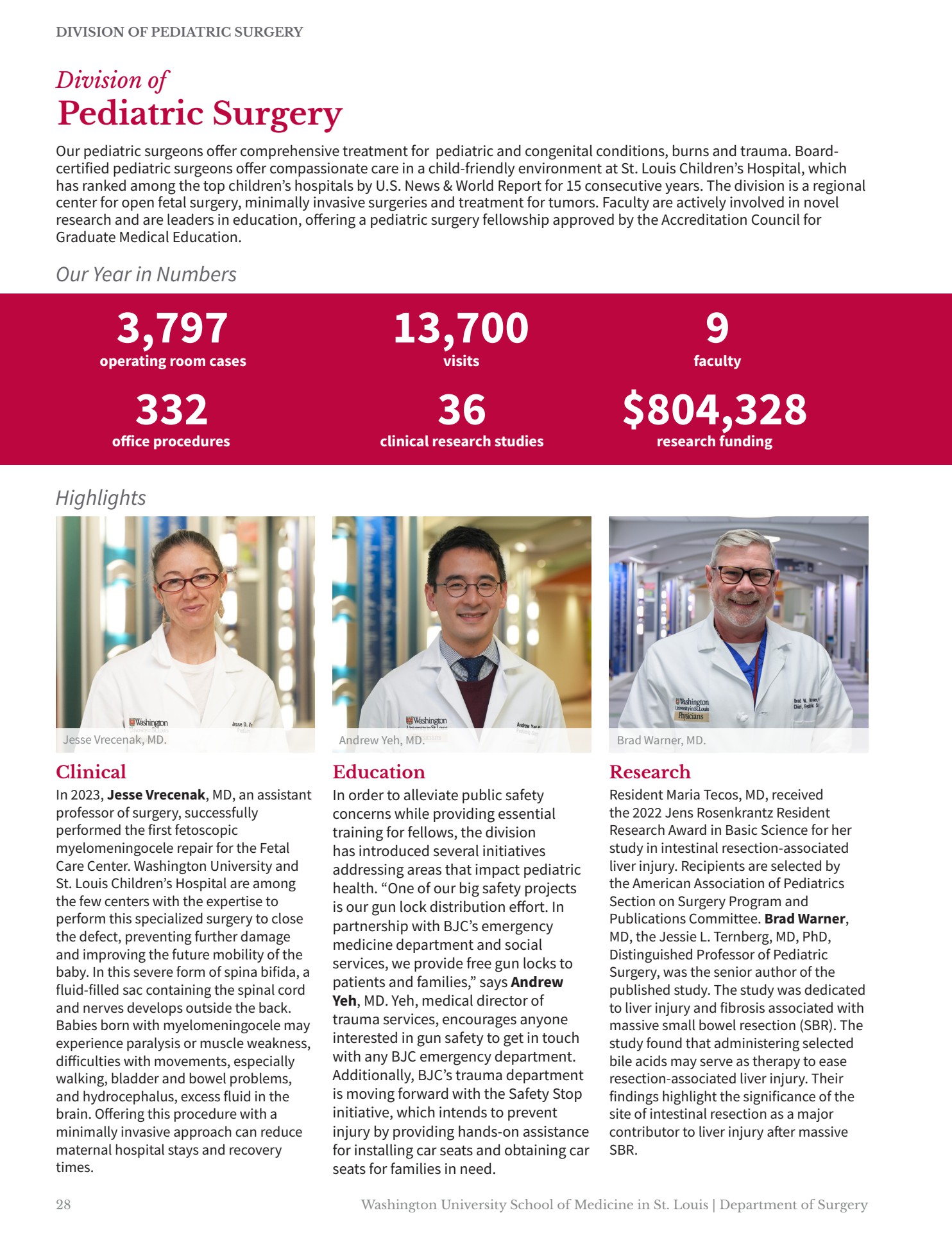 Department of Surgery Annual Report 2023 - Washington University ...