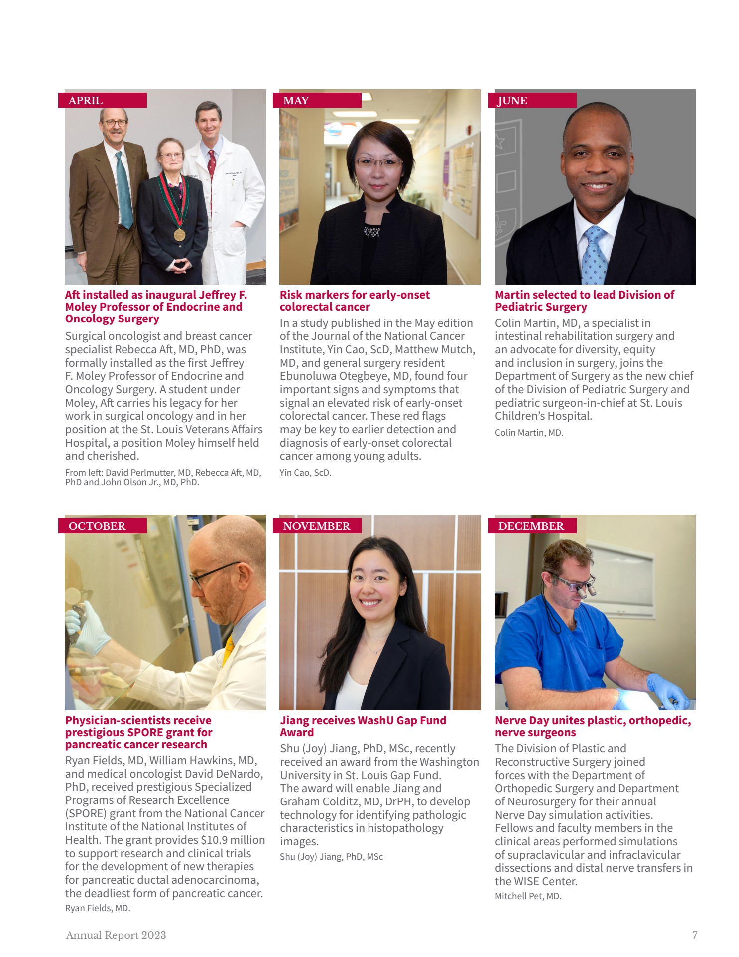 Department of Surgery Annual Report 2023 - Washington University ...